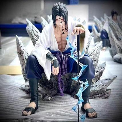 Jual Action Figure Naruto Sasuke Uchiha Sitting By Bully Boy x C Four ...