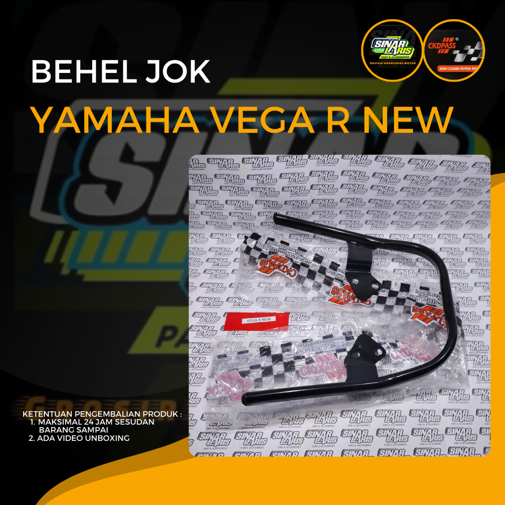 Jual BEGEL BEHEL JOK MOTOR VEGA R NEW WARNA HITAM BAHAN BESI - SINAR ...