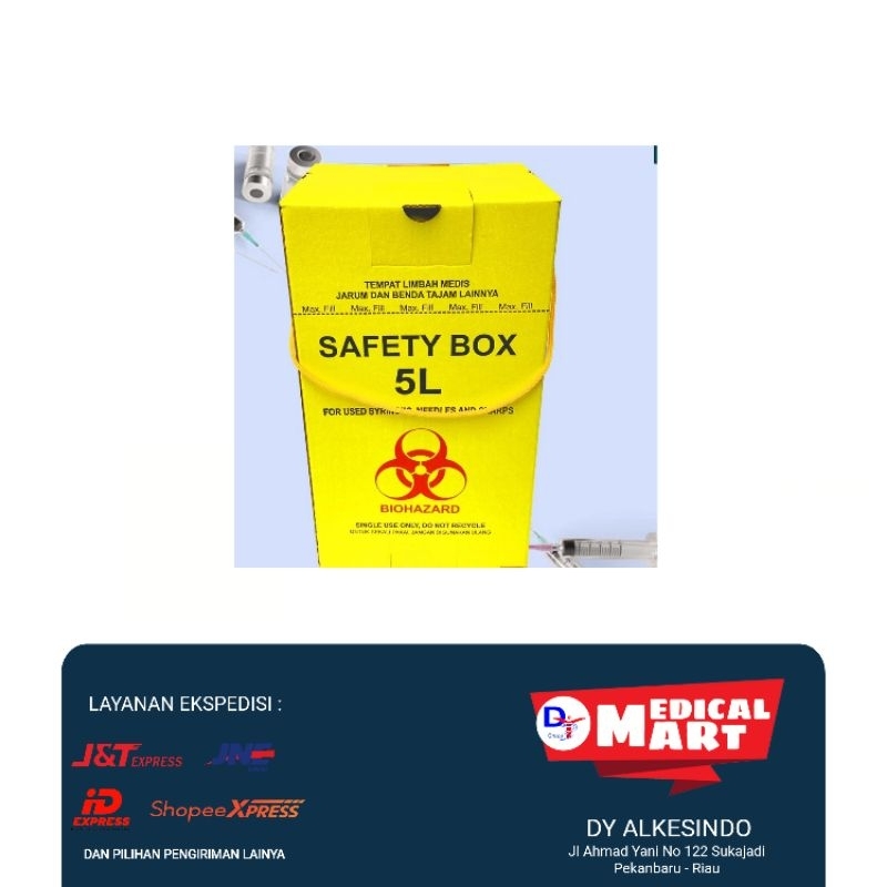 Jual Safety Box 5l / Biohazard / Tempat sampah medis | Shopee Indonesia