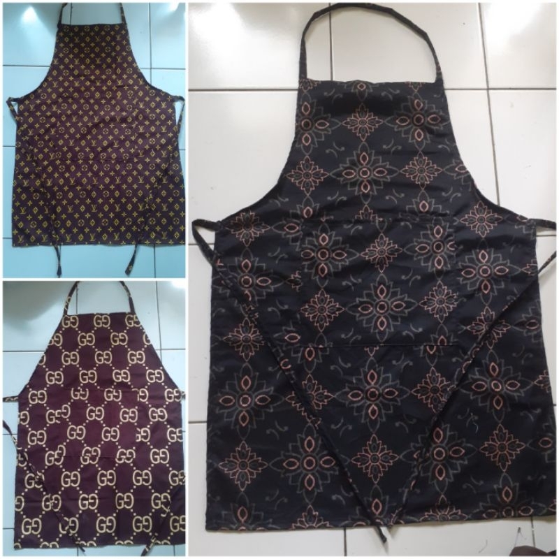 Jual Celemek masak/celemek dapur katun | Shopee Indonesia