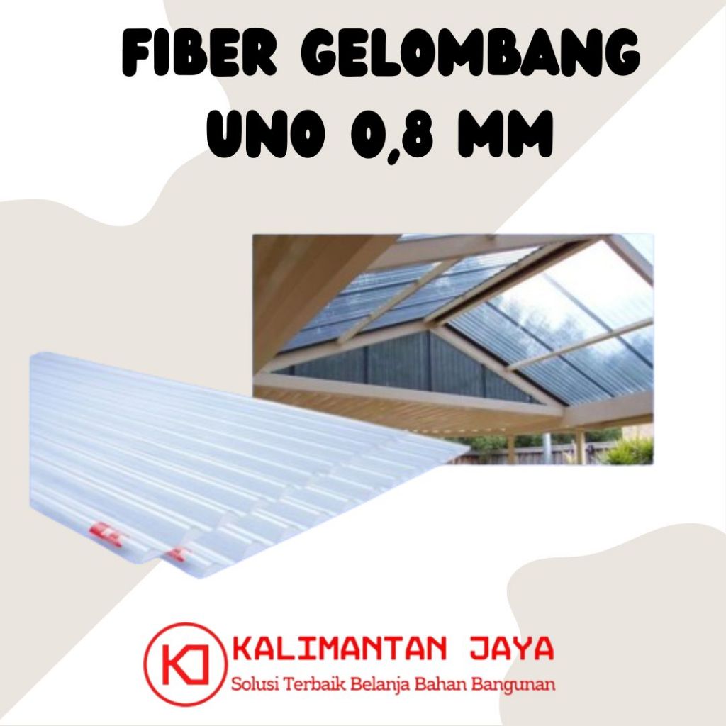 Jual FIBER GELOMBANG/ASBES BENING GELOMBANG UNO 0,8MM (KHUSUS ...