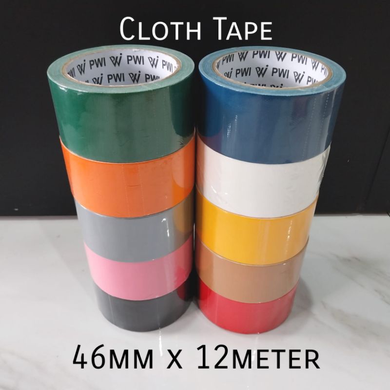 Jual Cloth Tape 46mm x 12meter PWI / Lakban Kain / Linen | Shopee Indonesia