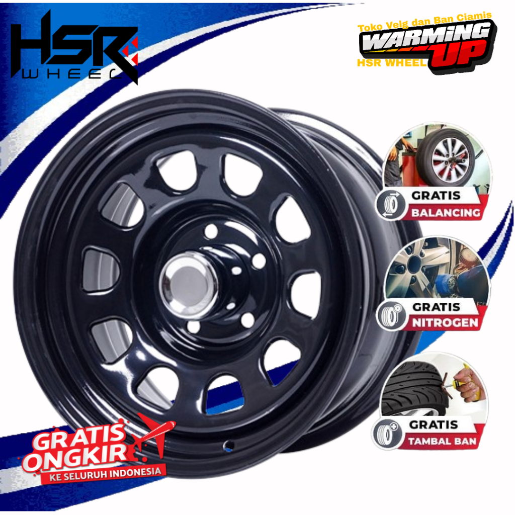 Jual Velg Racing Xpander Rush Terios Apv Innova Kaleng MOKUPO HSR R15 ...