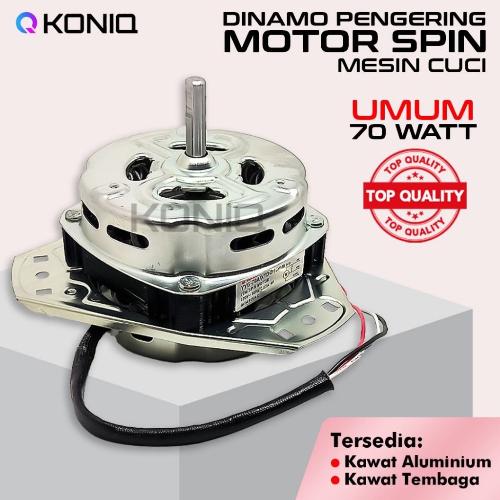 Jual DINAMO SPIN UMUM 70 WATT / MOTOR PENGERING MESIN CUCI UMUM AS 10mm | Shopee Indonesia
