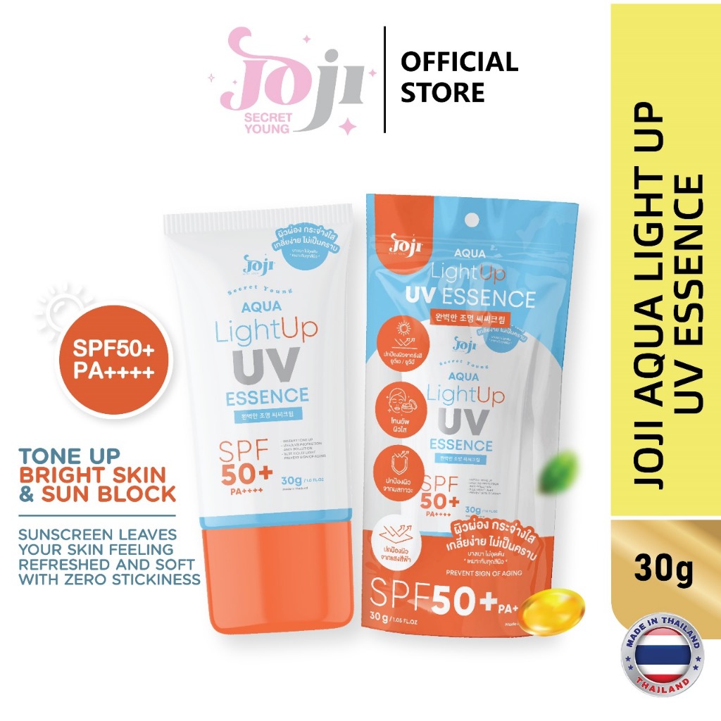 Jual JOJI SECRET YOUNG OFFICIAL Aqua Light Up UV Essence With SPF50 + pa++++ sunscreen 30ml ...