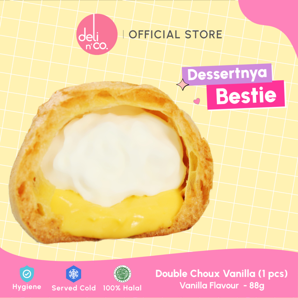 Jual Deli & Co Double Choux Vanilla | Shopee Indonesia