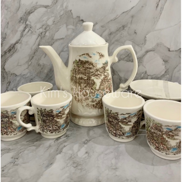 Jual Teko set/Cangkir set Nakato timbul 12pcs | Shopee Indonesia