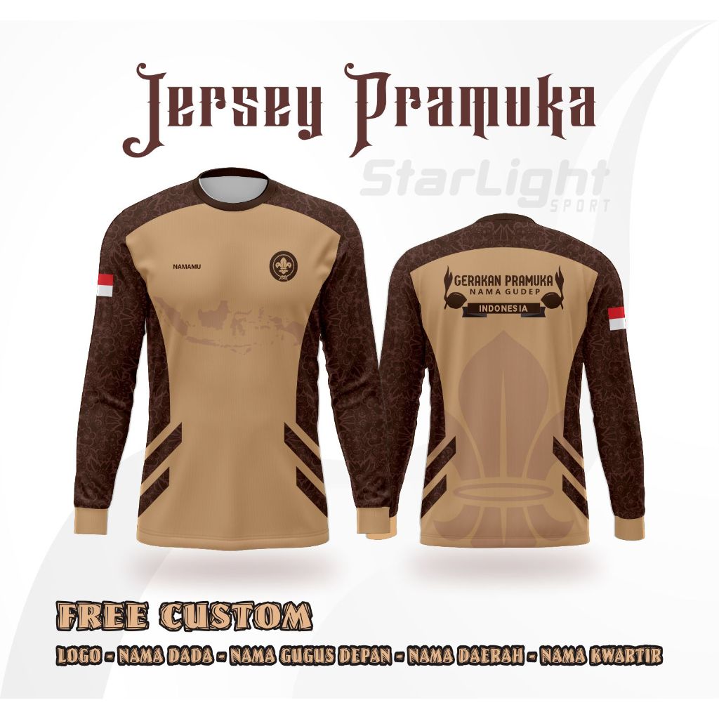 Jual Baju Pramuka Jersey Pramuka Kaos Pramuka Printing Custom Bisa