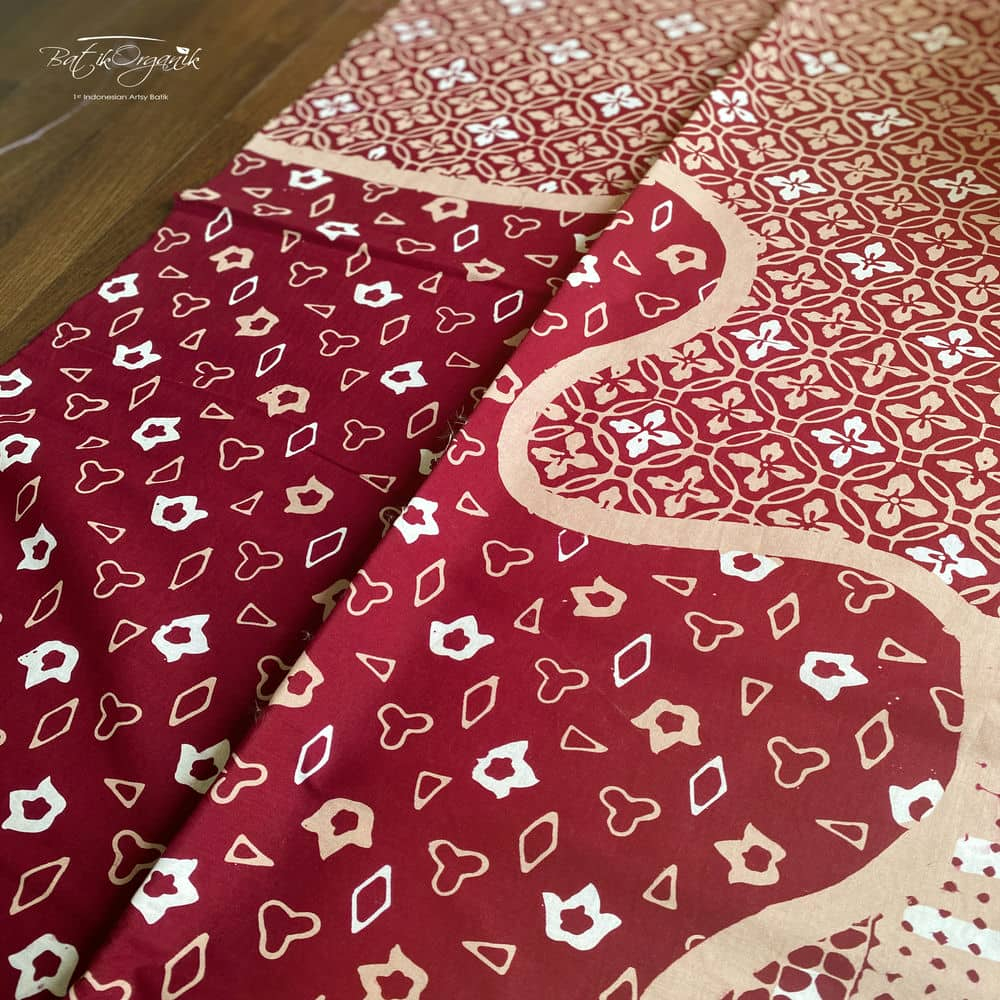 Jual Kain Batik Pulauan Warna Maroon-Coksu | Shopee Indonesia