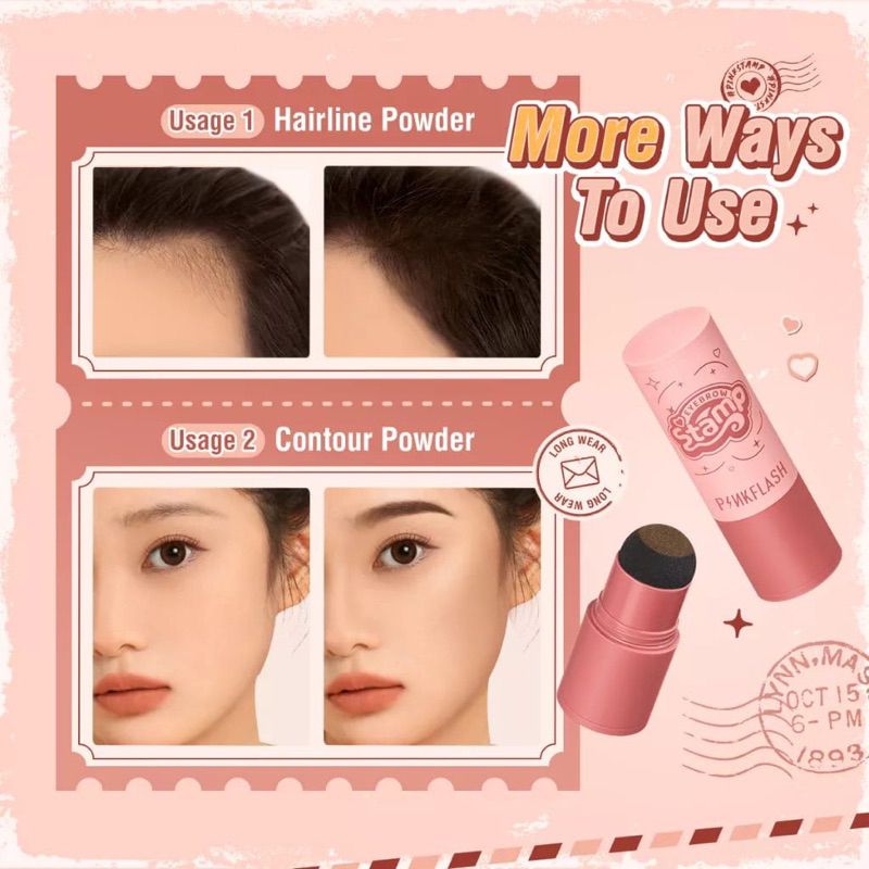 Jual Pinkflash Eyebrow Stamp | Alis Stamp [GRATIS CETAKAN ALIS 12 MACAM ...