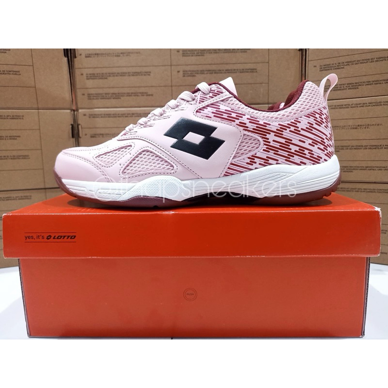 Jual Sepatu Lotto Lob Badminton/Tennis Pink Original BNIB Resmi ...