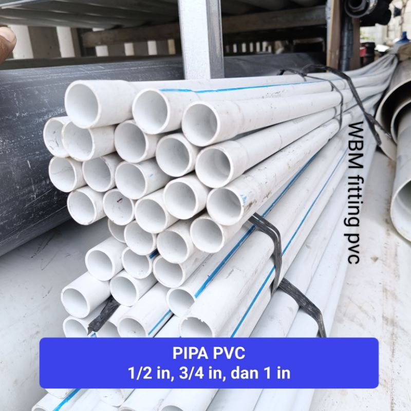 Jual Pipa pvc paralon 1" inchi AW panjang 1 meter | Shopee Indonesia