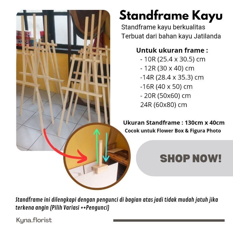 Jual Standing Kayu | | Stand Kayu Tinggi 120cm x 50cm STAND BESAR ...