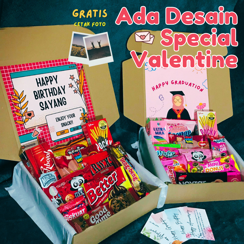 Jual (GRATIS CETAK FOTO POLAROID) Hampers Valentine - Hadiah Valentine ...