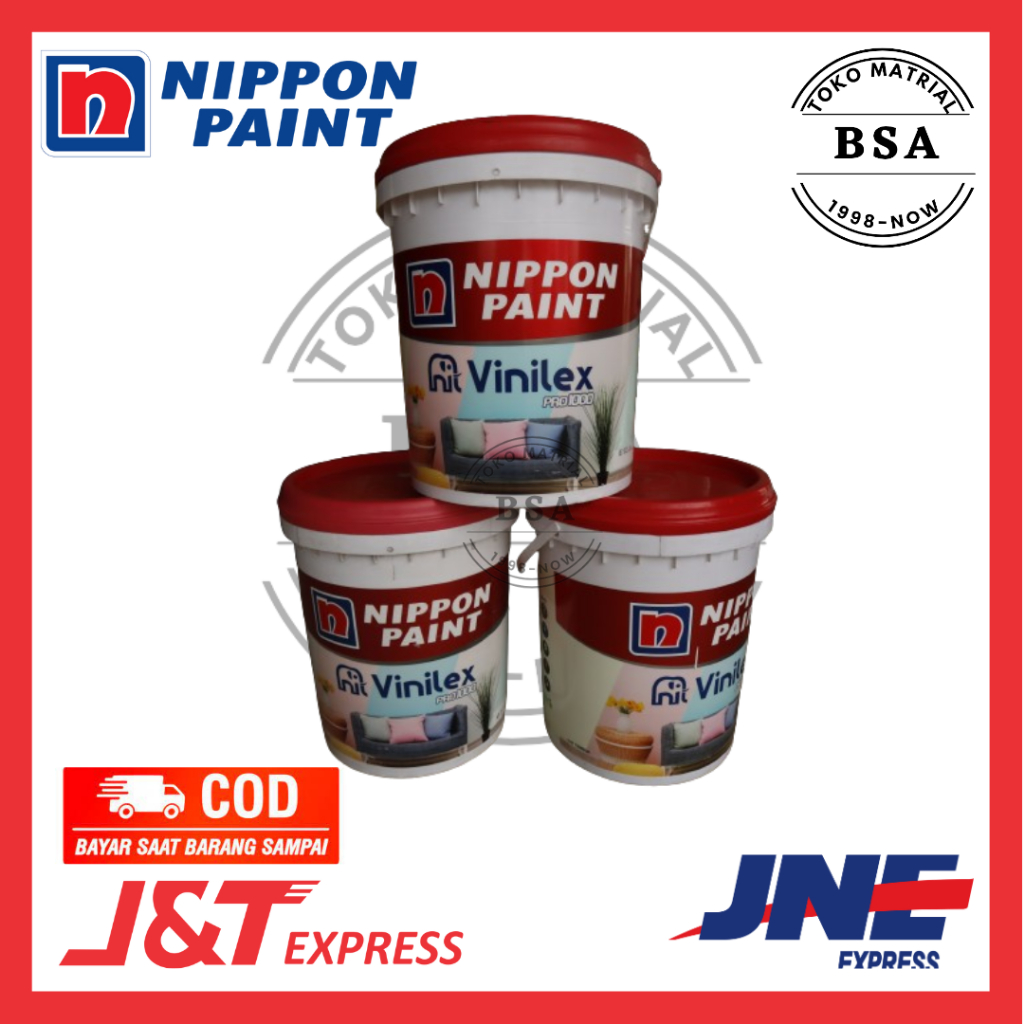 Jual CAT TEMBOK VINILEX PRO 1000 20 KG BY NIPPON PAINT | Shopee Indonesia