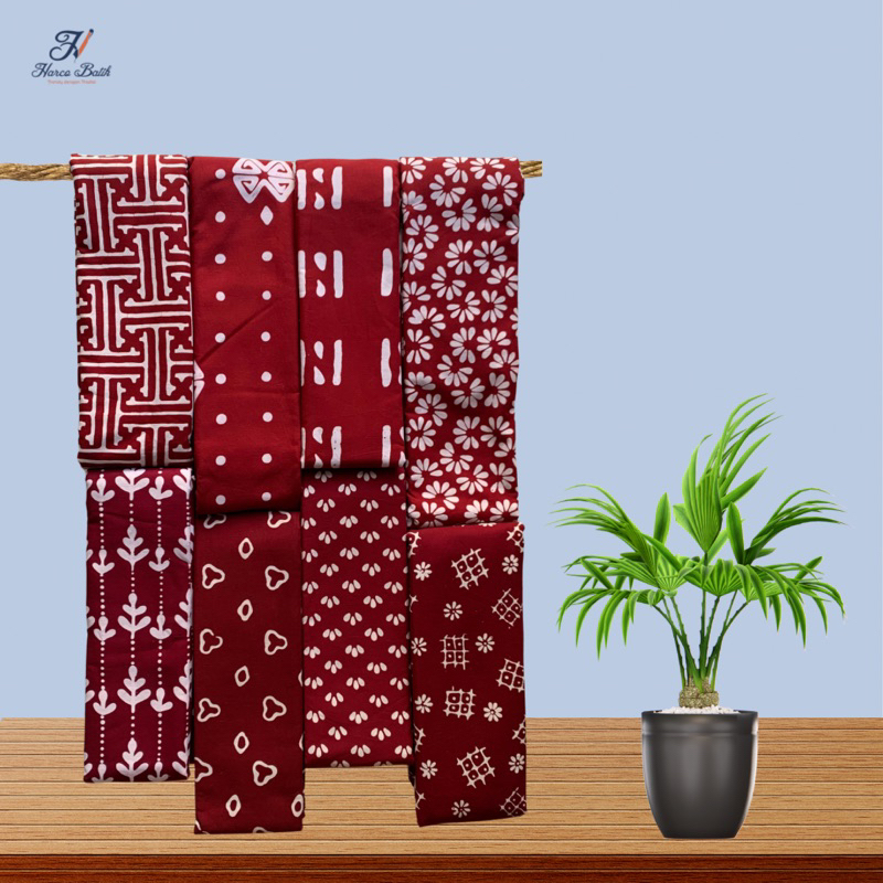 Jual Kain Batik Modern - Series Maroon Tasik Garutan | Shopee Indonesia