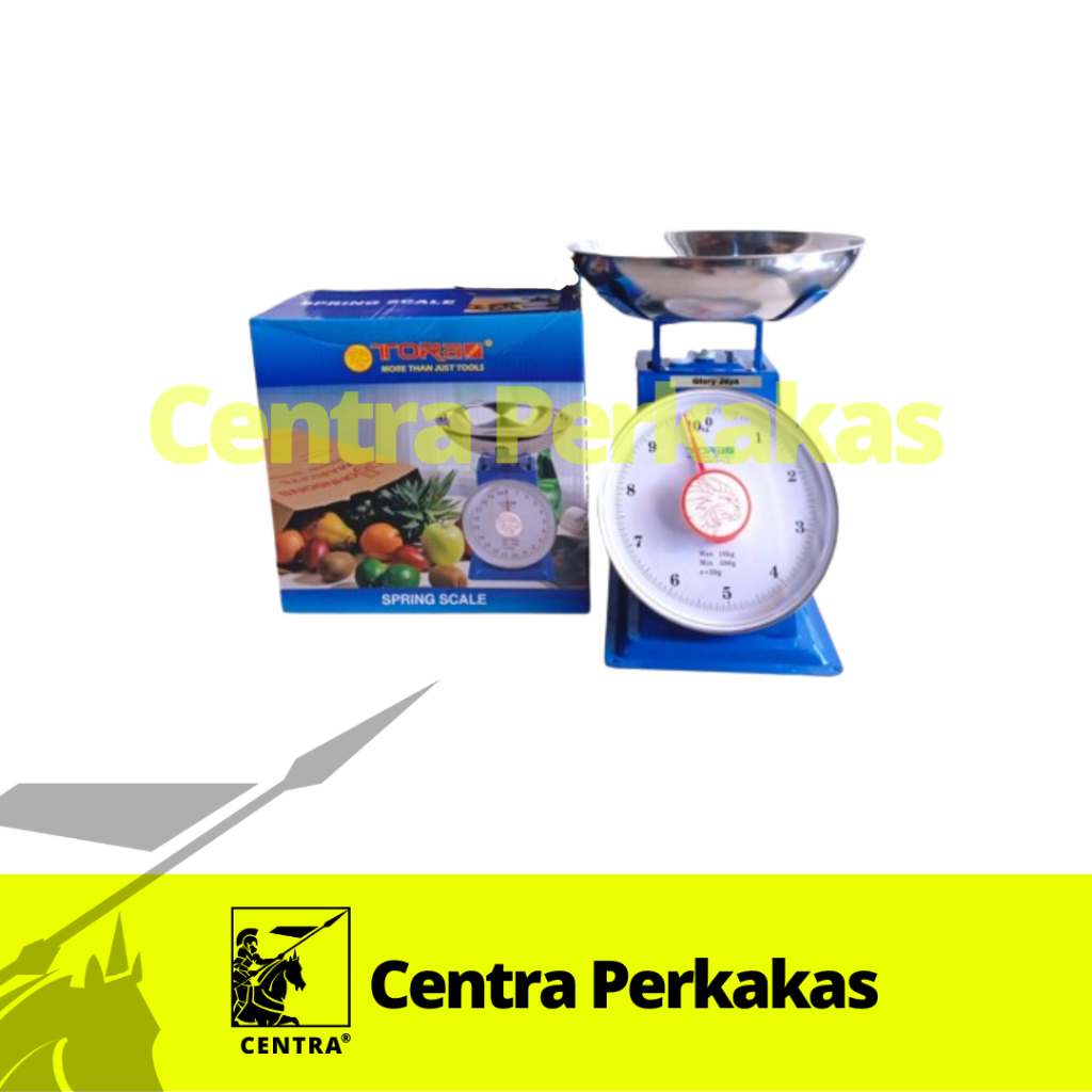 Jual Timbangan Pegas Body Biru 10 kg Tora Scale Spring Blue Color ...