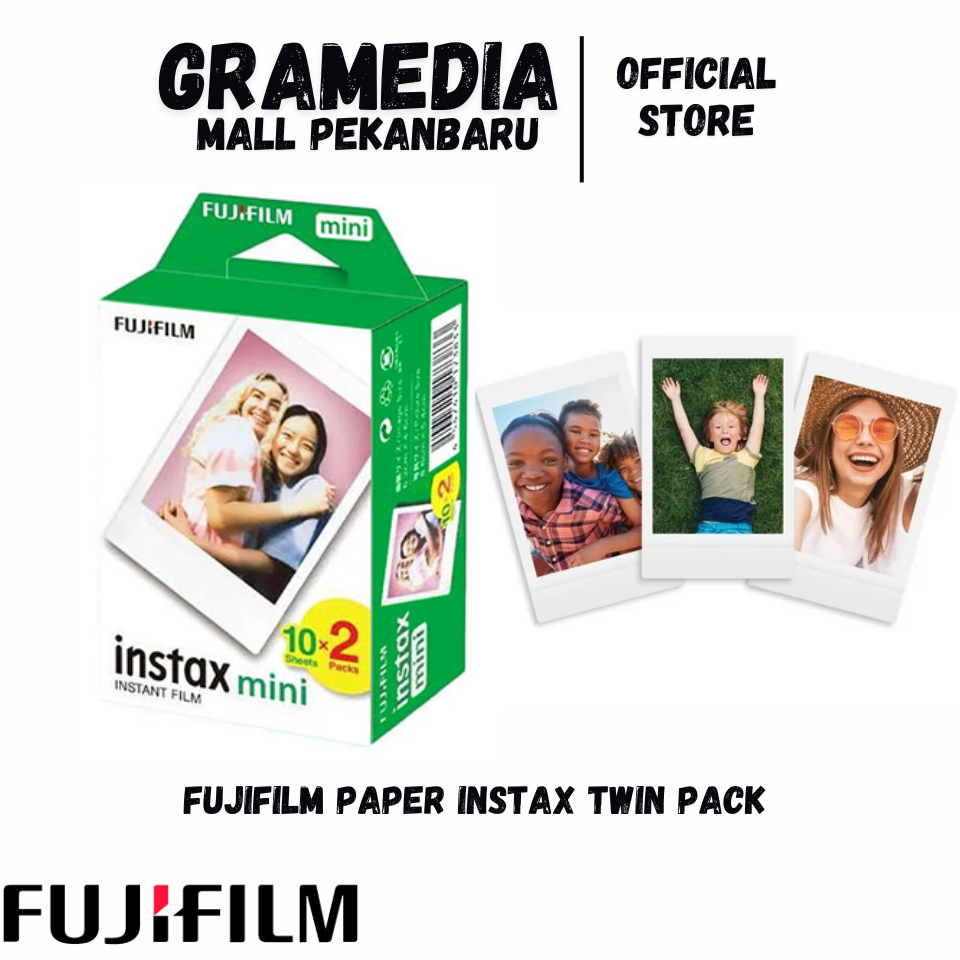 Jual Fujifilm Instax Mini Paper 20 Sheet Paper Instax Twin Pack Refil ...