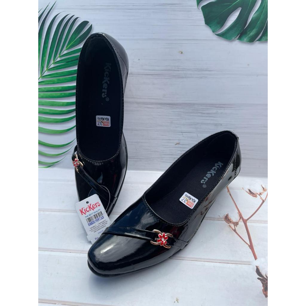 Jual Sepatu Pantopel Wanita Hitam Kickerss Kode GL14 - Fantofel Hak 5 ...