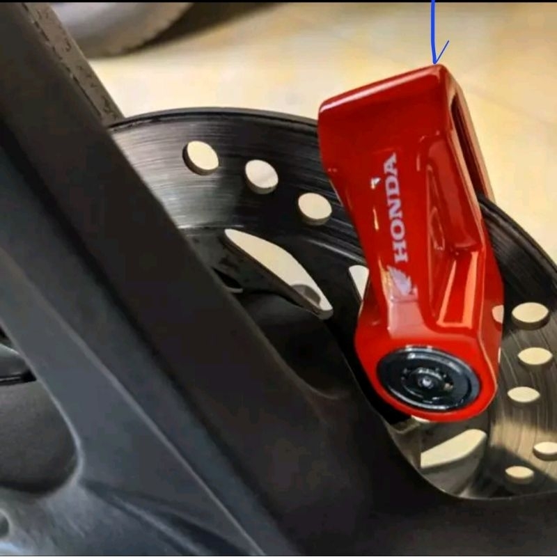 Jual Kunci Gembok Cakram Motor Anti maling Original AHM/Kunci Ganda ...