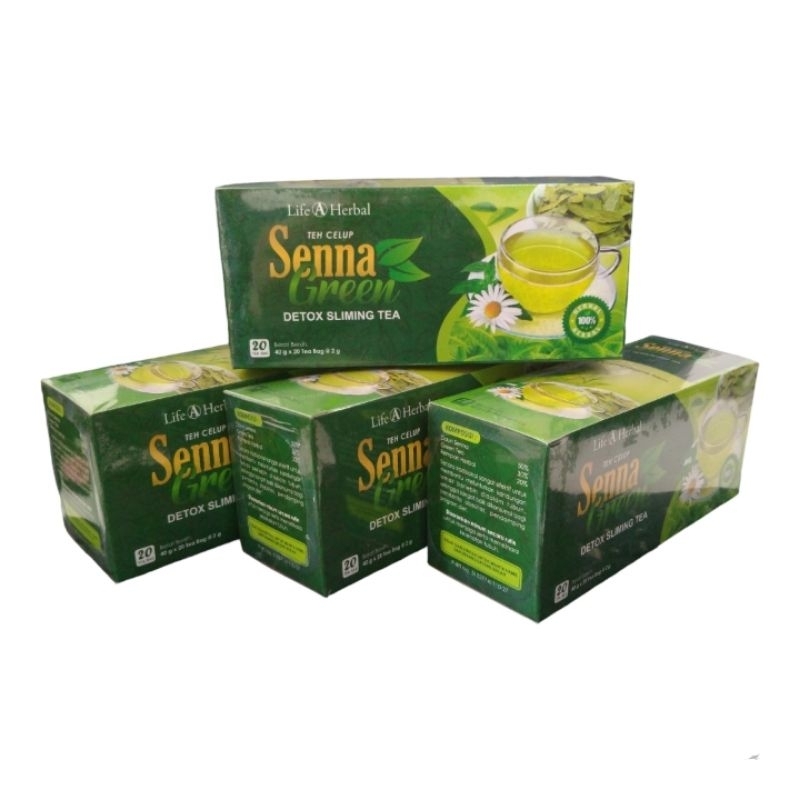 Jual Teh Celup SENNA GREEN Sliming Tea Senna plus Green Tea Membantu ...