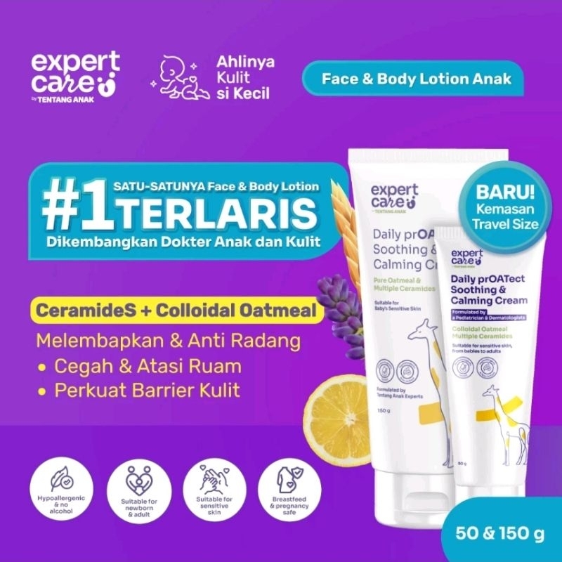 Jual Expert Care Daily ProOATect Soothing Calming Cream 150gr / 50gr ...