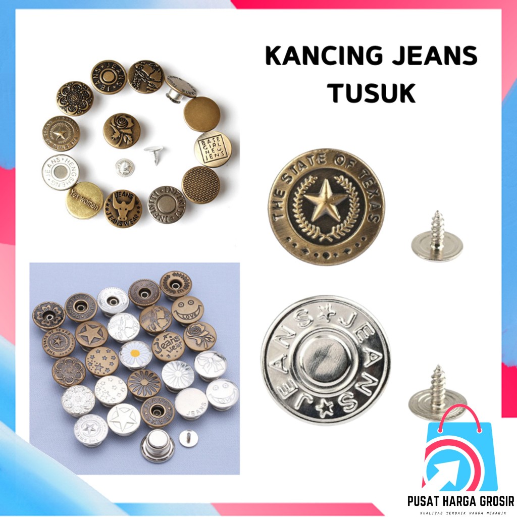 Jual PHG - Kancing Celana Jeans Model Bisa Dilepas Detachable Waist ...