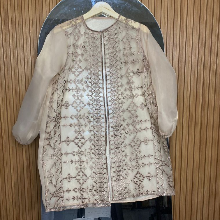 Jual Outer Organza Bordir / Cardigan Organza Premium Mix Brukat Sapto ...