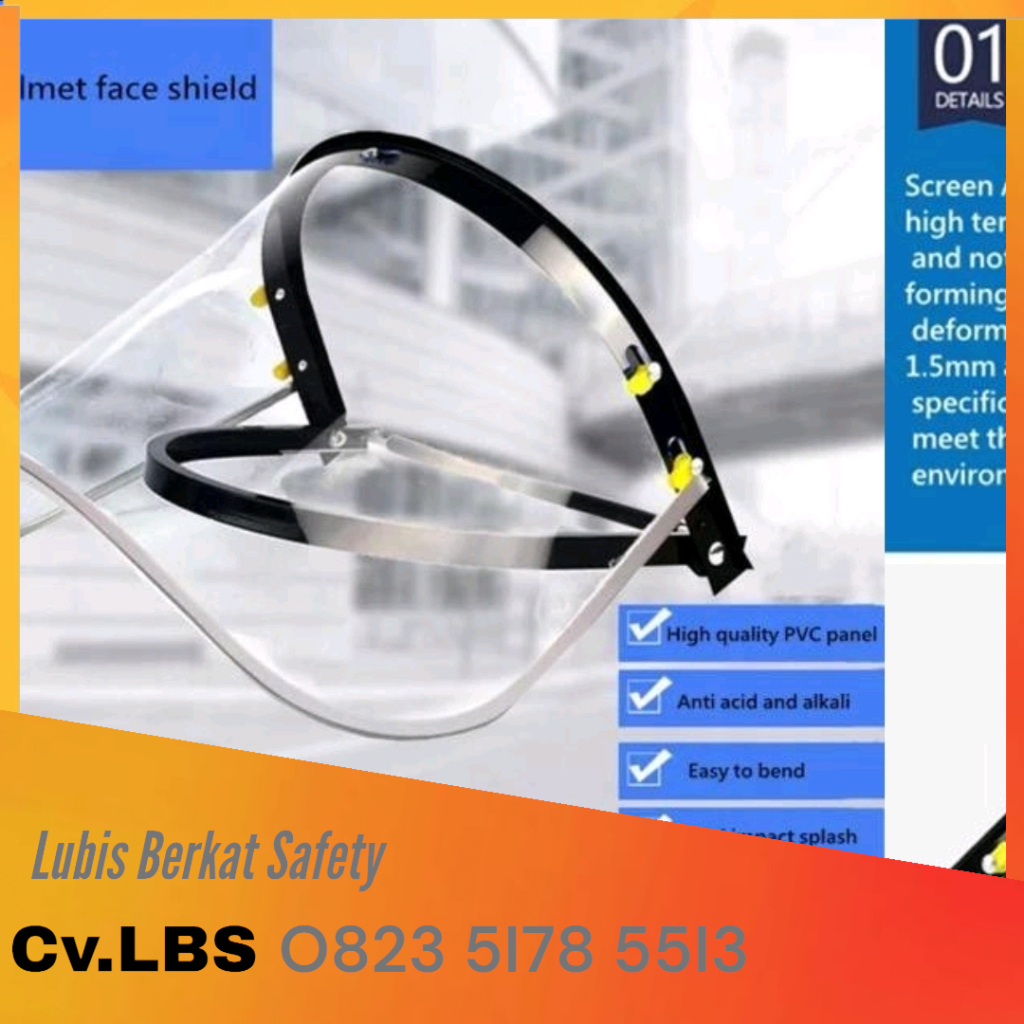 Jual Welding Face Shield Bracket Visor Bening untuk Semua Jenis Helm ...