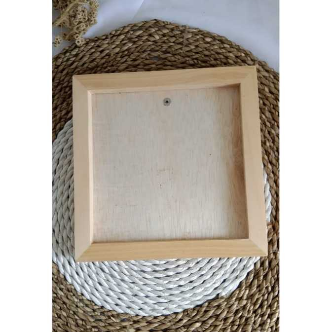 Jual Bingkai Frame foto 2D kayu ukuran 15x15cm | Shopee Indonesia