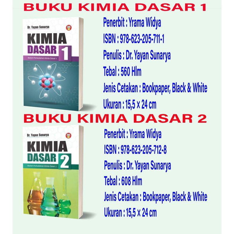 Jual BUKU KIMIA DASAR JILID 1-BUKU KIMIA DASAR JILID 2 | Shopee Indonesia