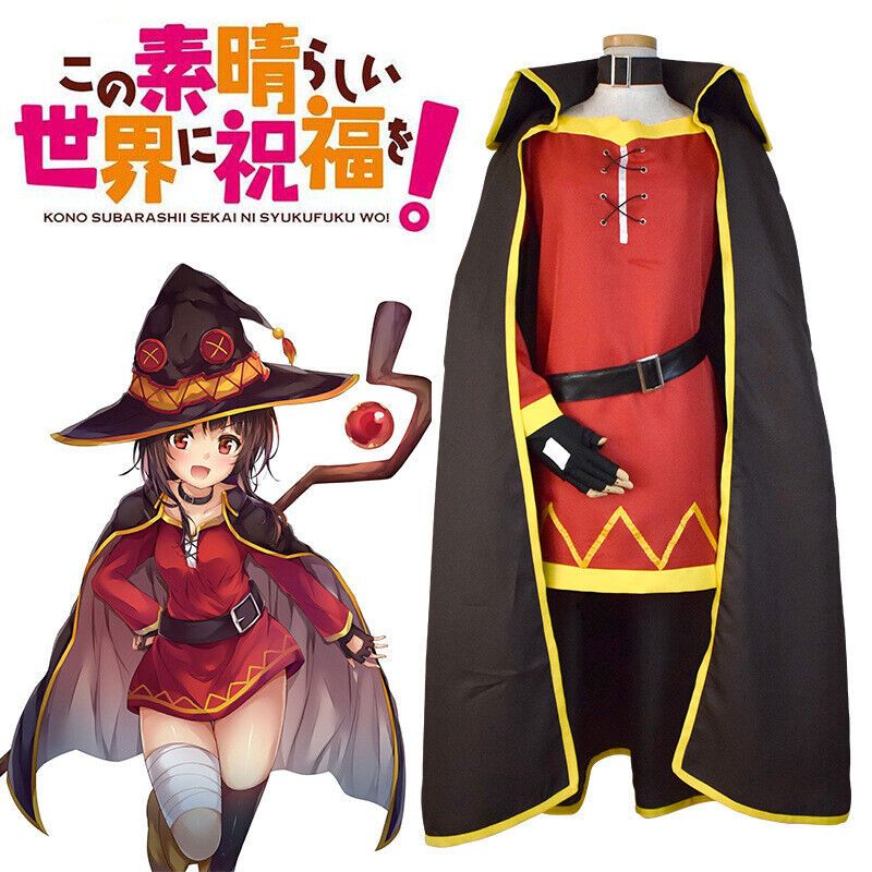 Jual [QTakasi]KonoSuba Megumin Cosplay Uniform Costume Props | Shopee ...