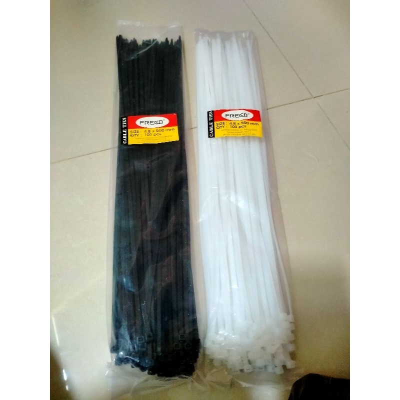 Jual kabel Ties 50cm tali tis 50cm 1pack isi 100pcs 4,8mm x 500mm ...