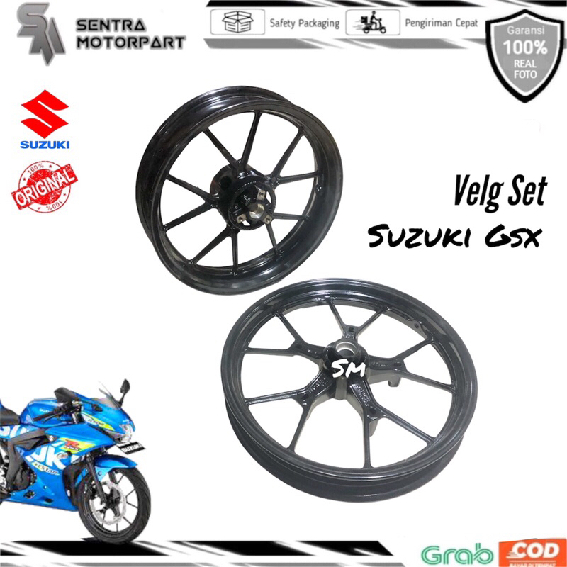 Jual Velg velek pelek racing set sepasang gsx 150 original | Shopee ...
