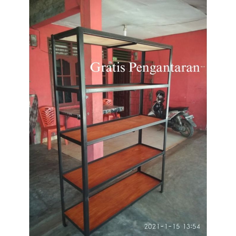 Jual Rak Besi Serbaguna Kuat Kokoh Rak Barang / Perkakas / Buku ...