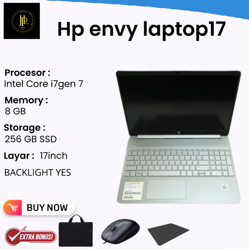 Jual Hp envy laptop 17m i7/ M7 notebook i7 gen 6/ notebook i7/ | Shopee ...