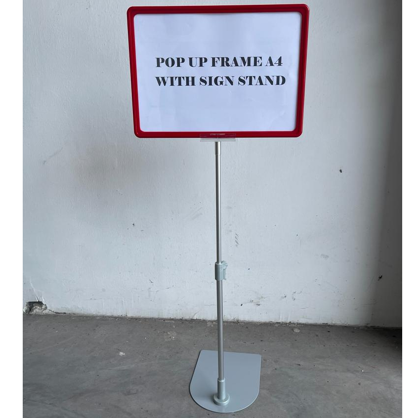 Jual SS-11 Pop Up Frame Promosi Ukuran A4 With Sign Stand - Papan Harga ...