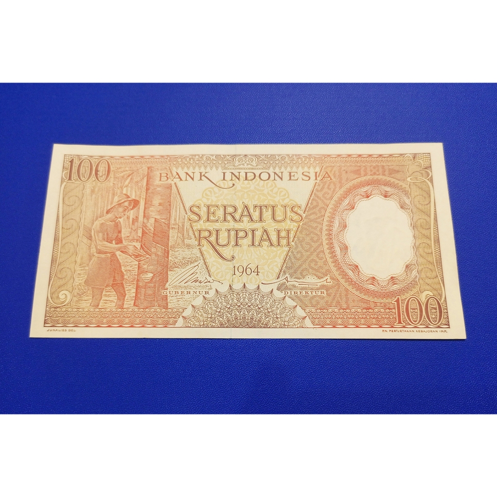 Jual UANG KERTAS KUNO 100 RUPIAH 1964 SERI PEKERJA TANGAN | Shopee Indonesia