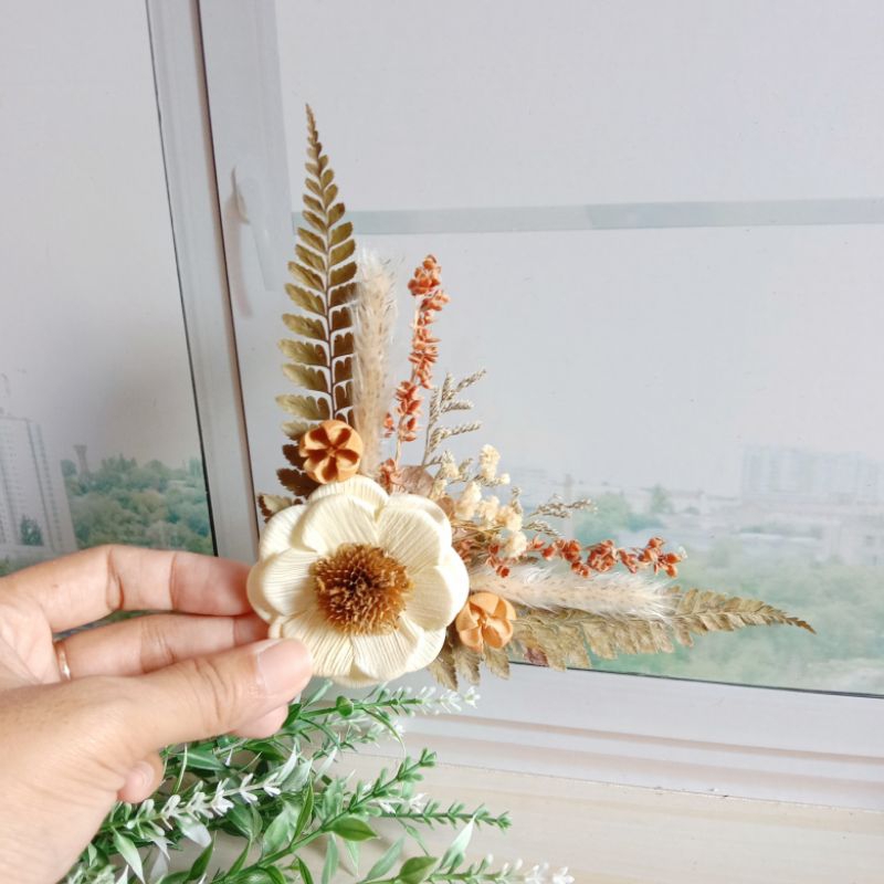 Jual Rangkaian bunga kering hiasan mahar bingkai pernikahan | Shopee ...