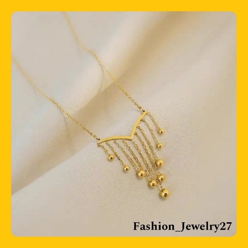 Jual New Kalung Fuji Rumbai Wanita Titanium Anti Karat | Shopee Indonesia