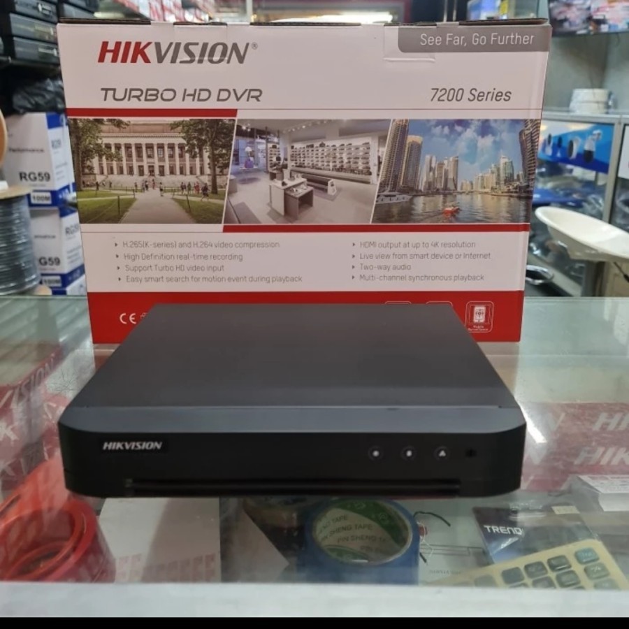 Jual DVR HIKVISION DS7204 HQHI K1/E(S) 4 MP | Shopee Indonesia