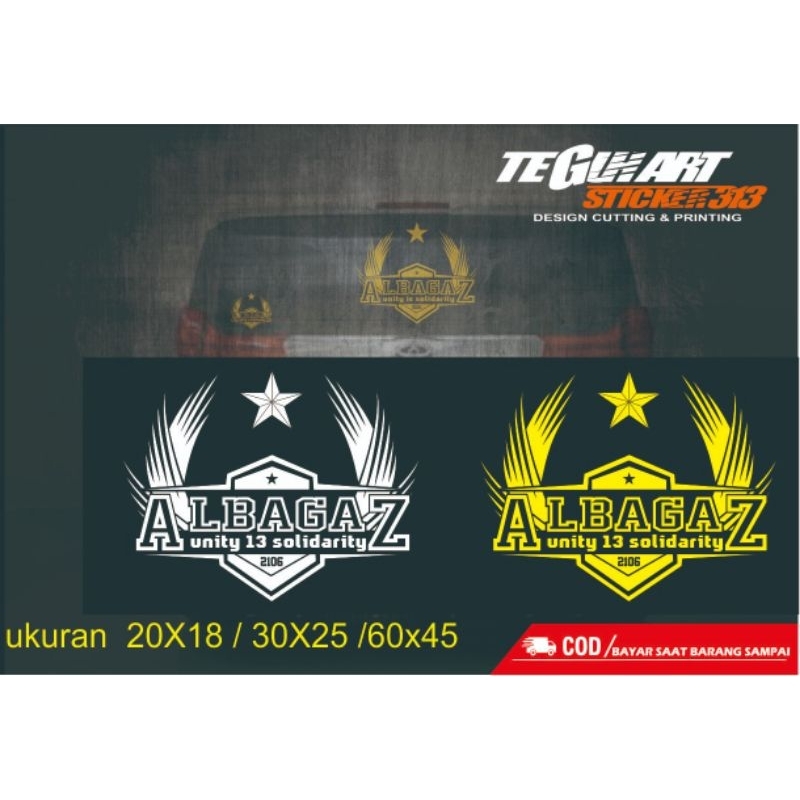 Jual STICKER CUTTING ALBAGAZ Unity 13 Solidarity | Shopee Indonesia
