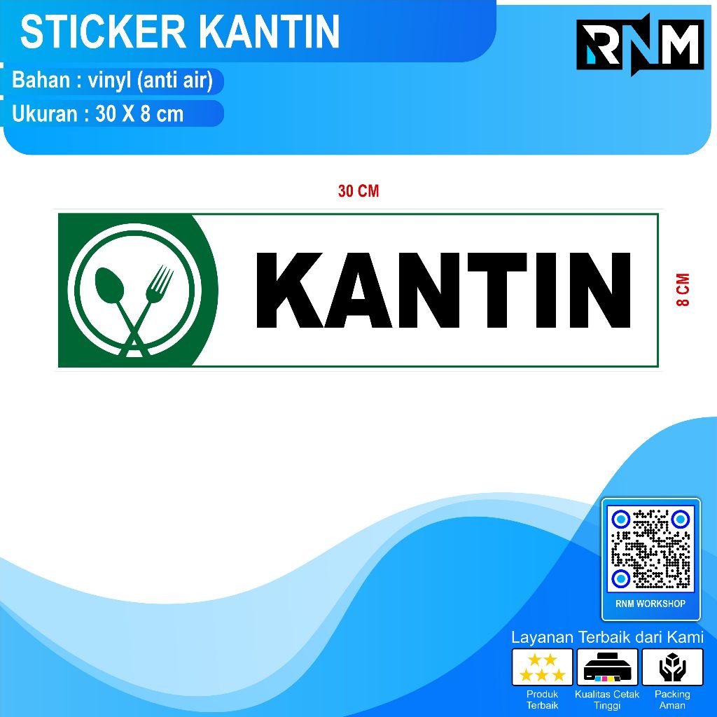 Jual STICKER KANTIN 30 X 8 | Shopee Indonesia