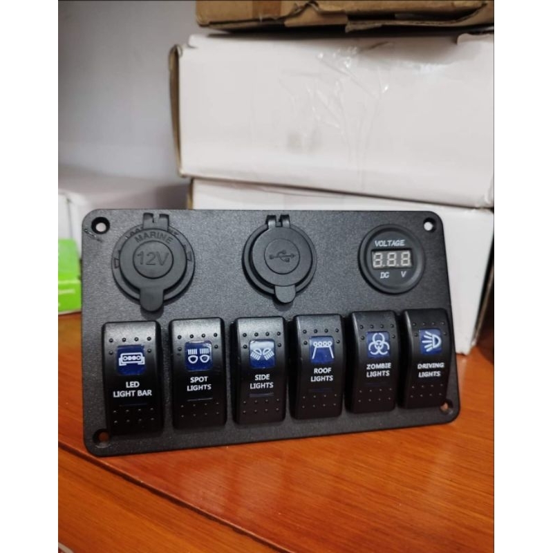 Jual Saklar rocker switch rocker 6 gen model ARB SAKLAR OFFROAD TUBULAR ...