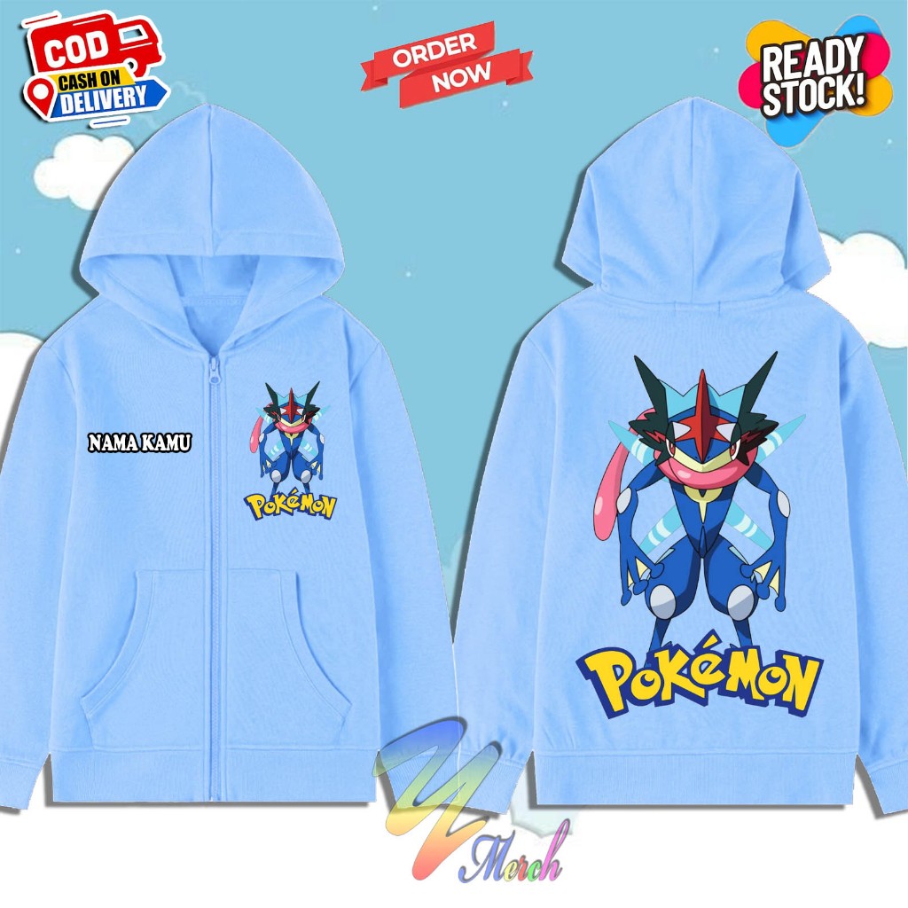 Jual Zipper Hoodie Anak Laki Laki Animasi Pokemon XYZ / Zipper ...