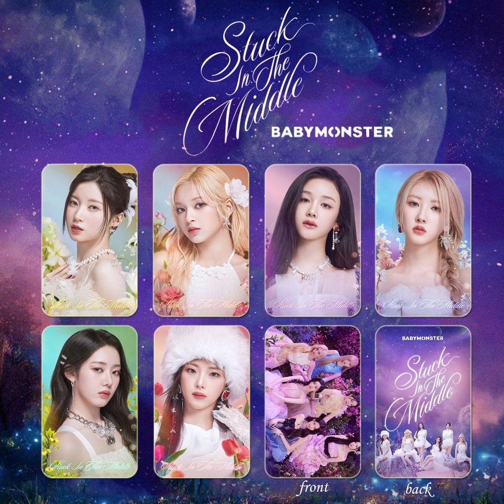 Jual PC-1549, Unofficial Photocard Baby Monster Stuck in the Middle 2 sisi | Shopee Indonesia