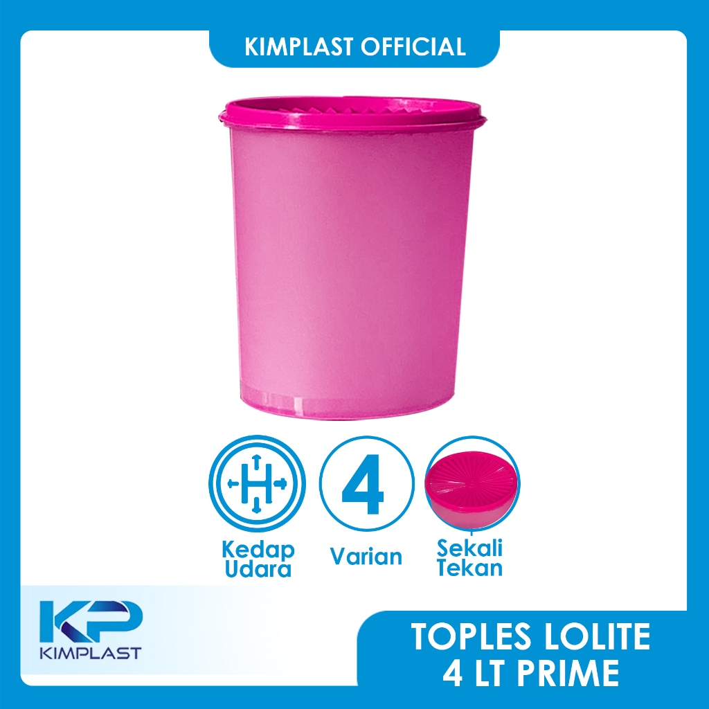 Jual KIMPLAST Toples Lolite Prime 4 liter/ Toples Makanan Ringan ...