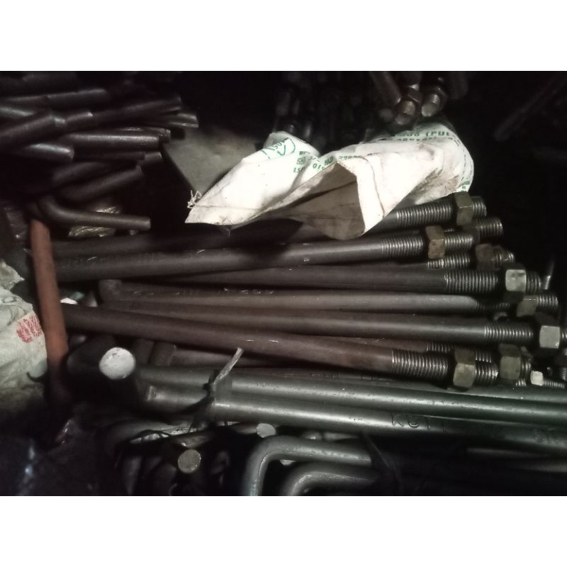 Jual ( PreOrder ) baut angkur angker anchor bolt L m25 ( 1" ) m 25 mm x ...