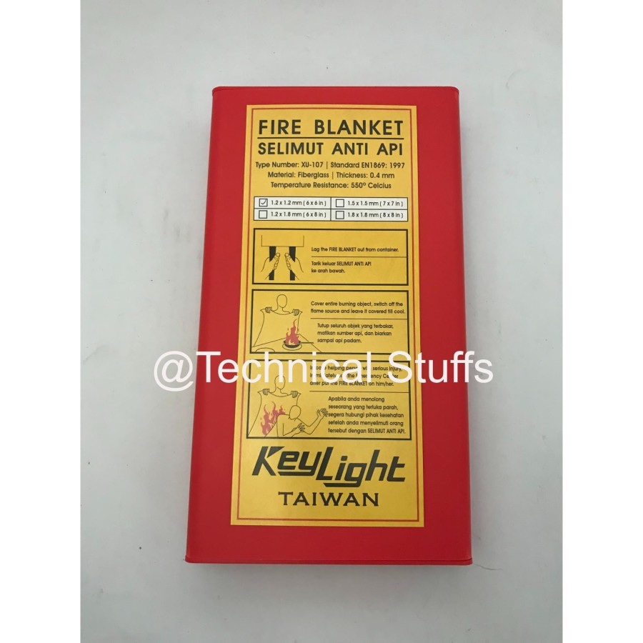 Jual Selimut Api 1,2 x 1,2 Meter / Fire Blanket - Pemadam Api - Perkakas | Shopee Indonesia