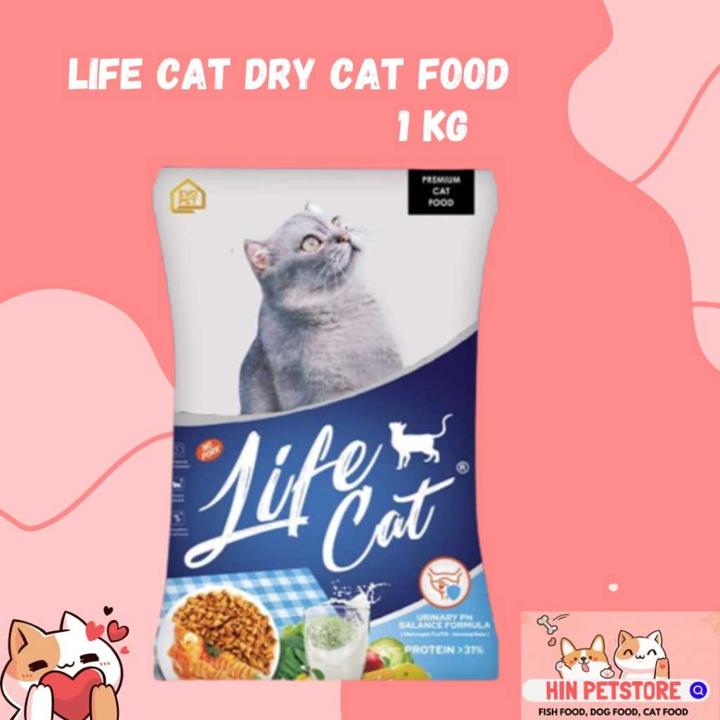Jual Life Cat Dry Kemasan 1kg | Shopee Indonesia